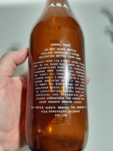 Ceramic Label - ASA Horehound or Stoney Ginger Beer